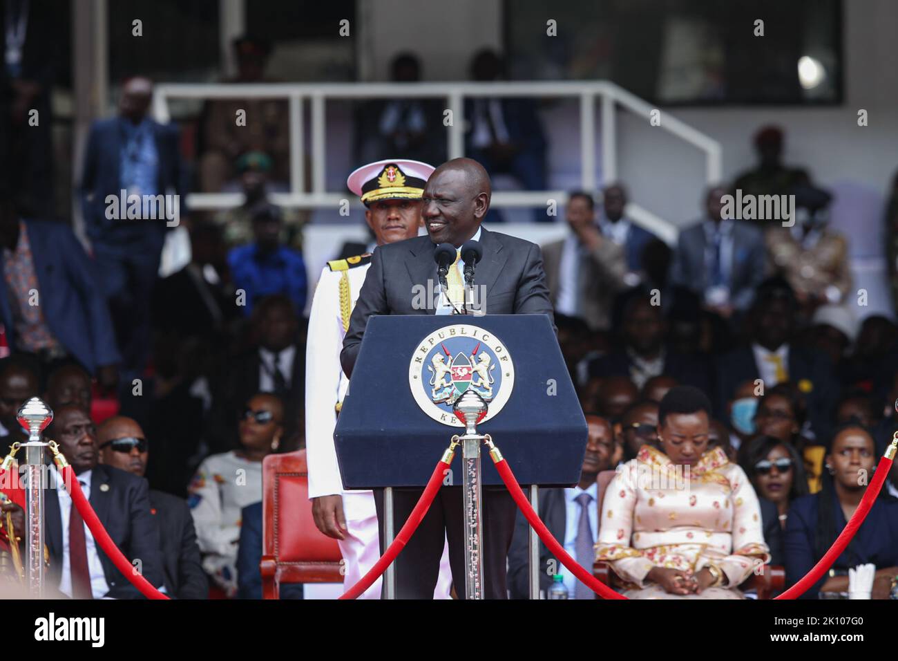 Nairobi, Kenya. 13th Sep, 2022. The 5th President of the Republic of Kenya Dr. William Ruto ...