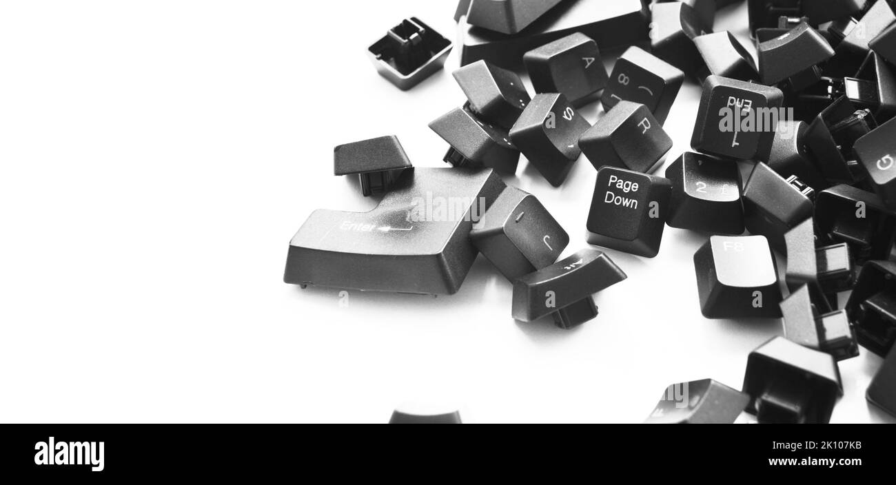 Creative background with keyboard keys Stock Photo - Alamy