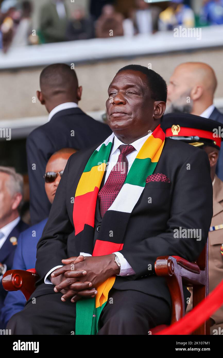 Nairobi, Kenya. 13th Sep, 2022. The President of Zimbabwe Emmerson Mnangagwa, one of the guests ...