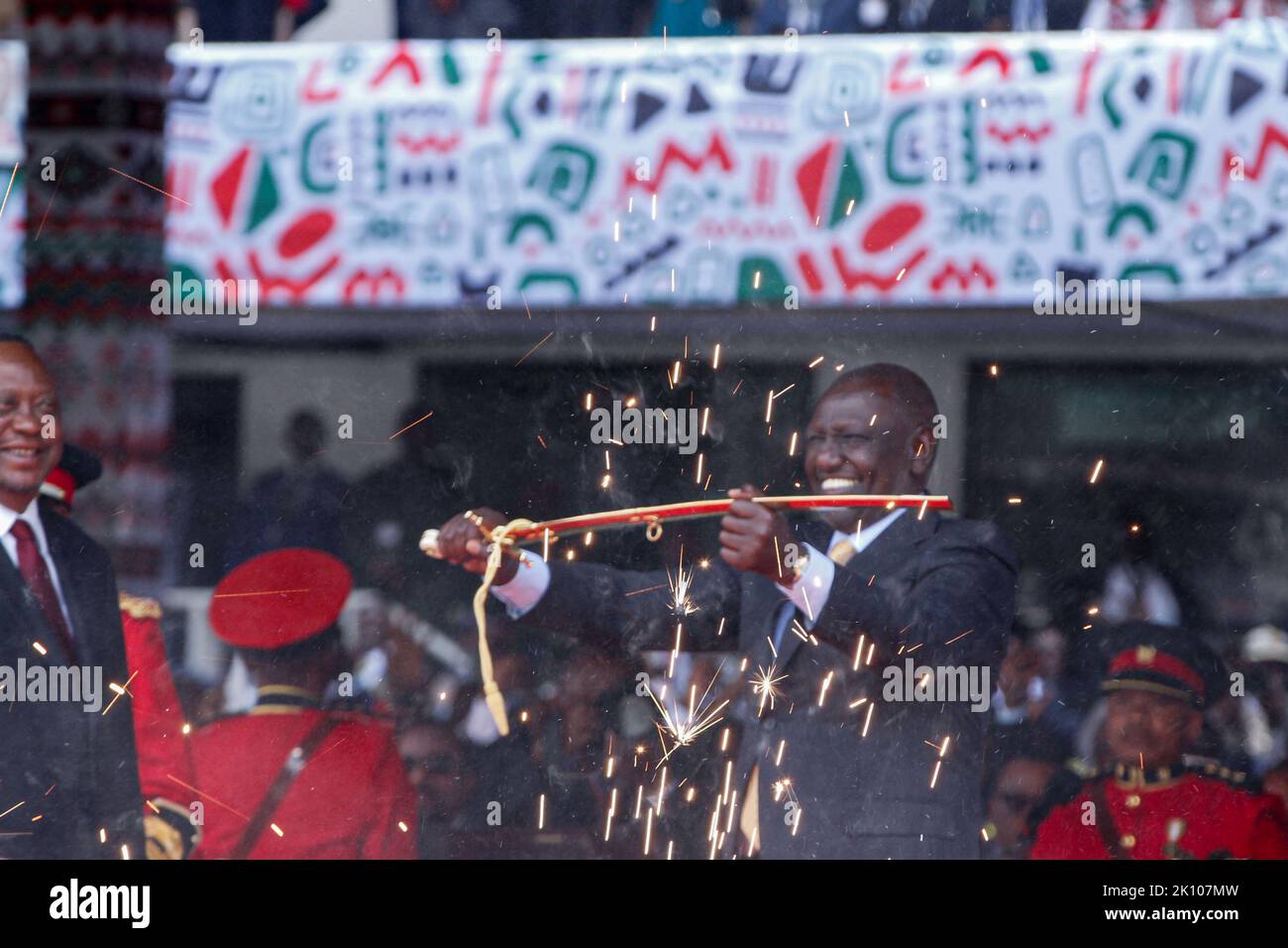 Nairobi, Kenya. 13th Sep, 2022. The 5th President of the Republic of Kenya Dr. William Ruto (C ...