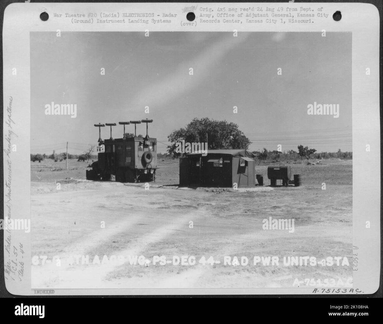 Aircraft, Burma, India &ELECTRONICS,RADAR War Stock Photo - Alamy