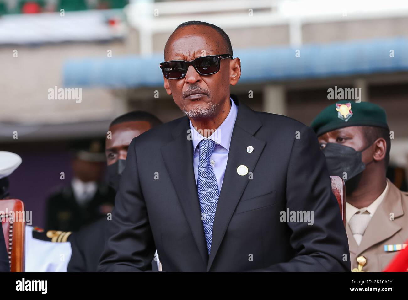 The President of Rwanda Paul Kagame, one of the guests during the ...