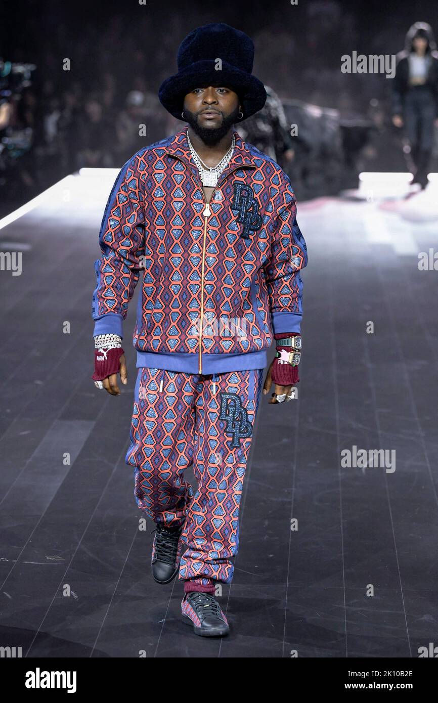 A model walks on the runway at the Puma fashion show during the Spring ...