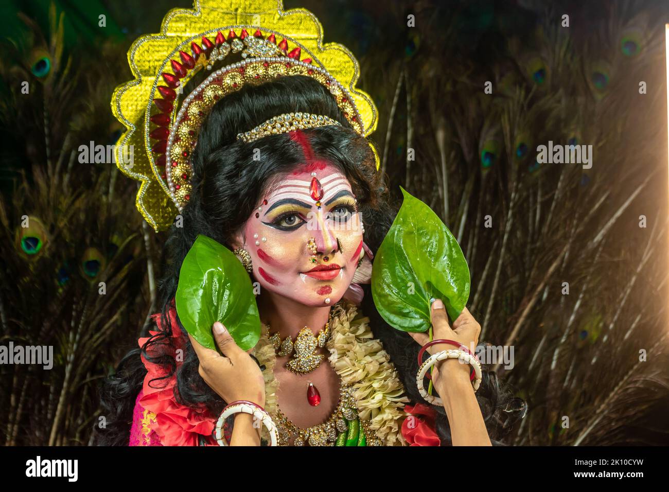Concept Agomoni,mahalaya shoot-Forms of Parvati with traditional dress ...