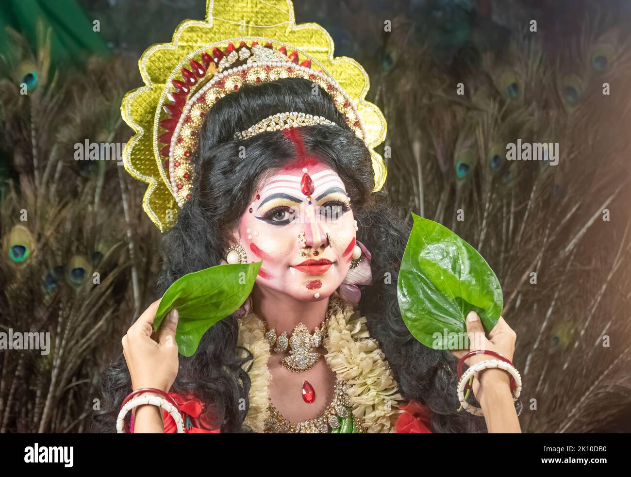 Concept Agomoni,mahalaya shoot-Forms of Parvati with traditional dress ...