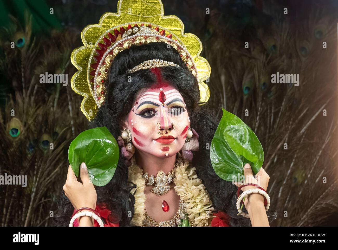 Concept Agomoni,mahalaya shoot-Forms of Parvati with traditional dress ...