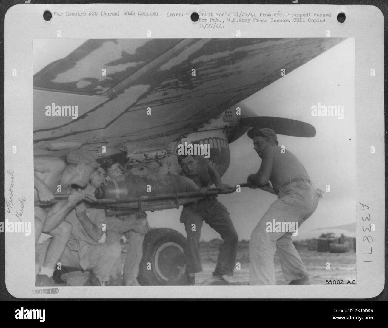 Aircraft, Burma, India &BOMBLOADING War Stock Photo - Alamy