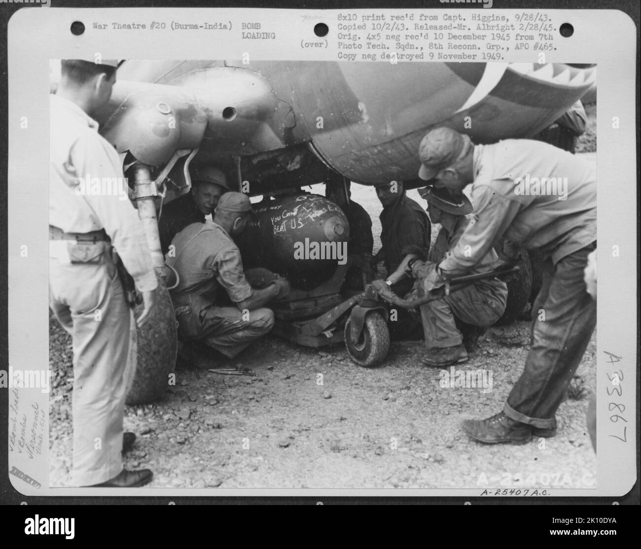 Aircraft, Burma, India &BOMBLOADING War Stock Photo - Alamy
