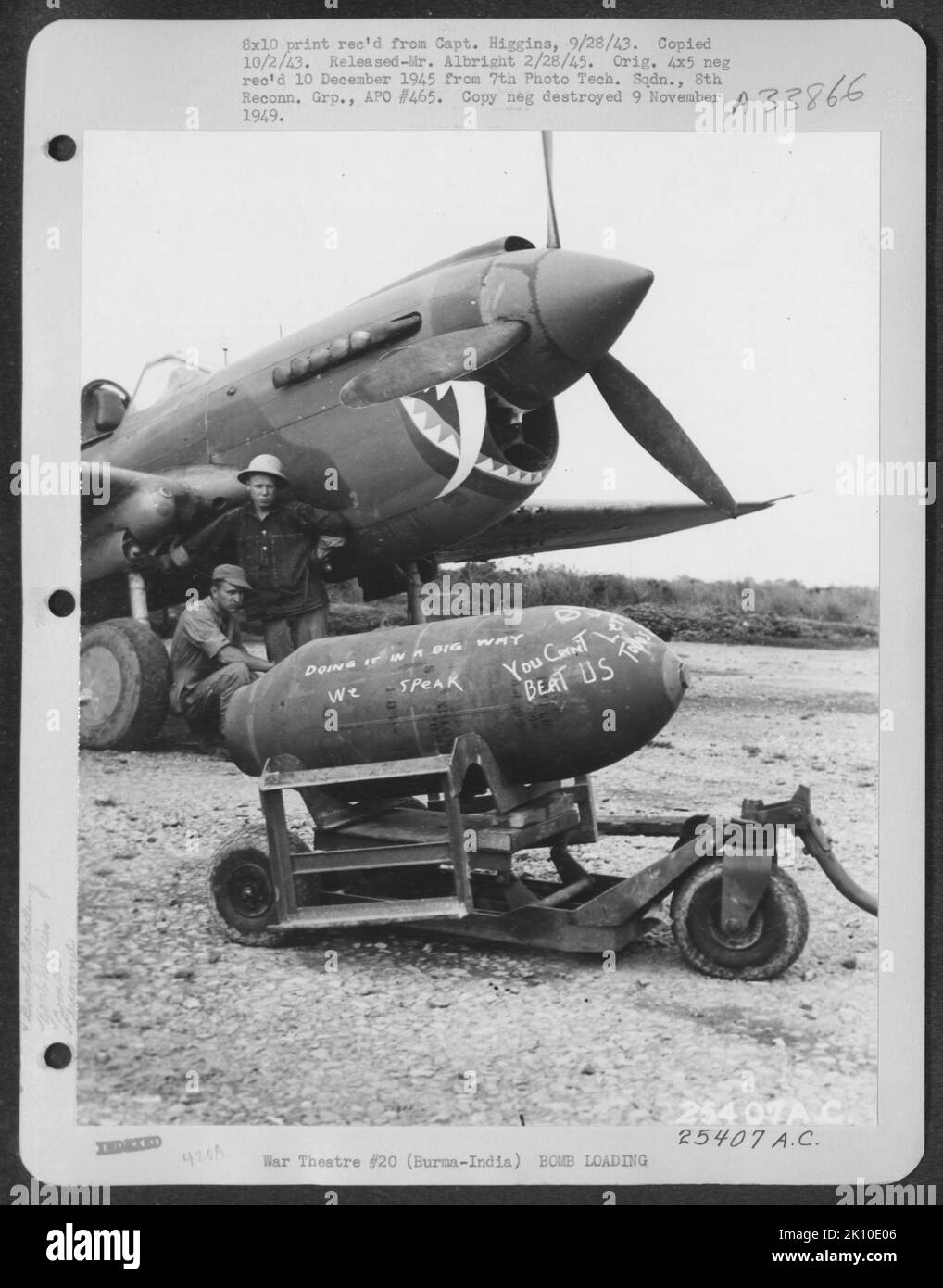 Aircraft, Burma, India &BOMBLOADING War Stock Photo - Alamy