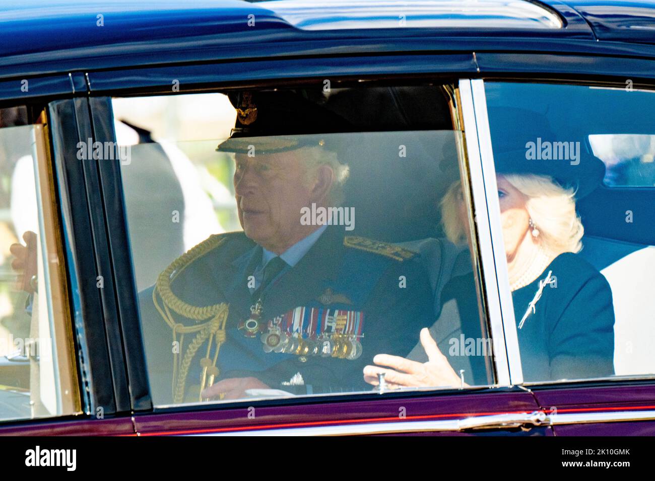 King Charles III and Camilla Queen consort of the United Kingdom follow ...