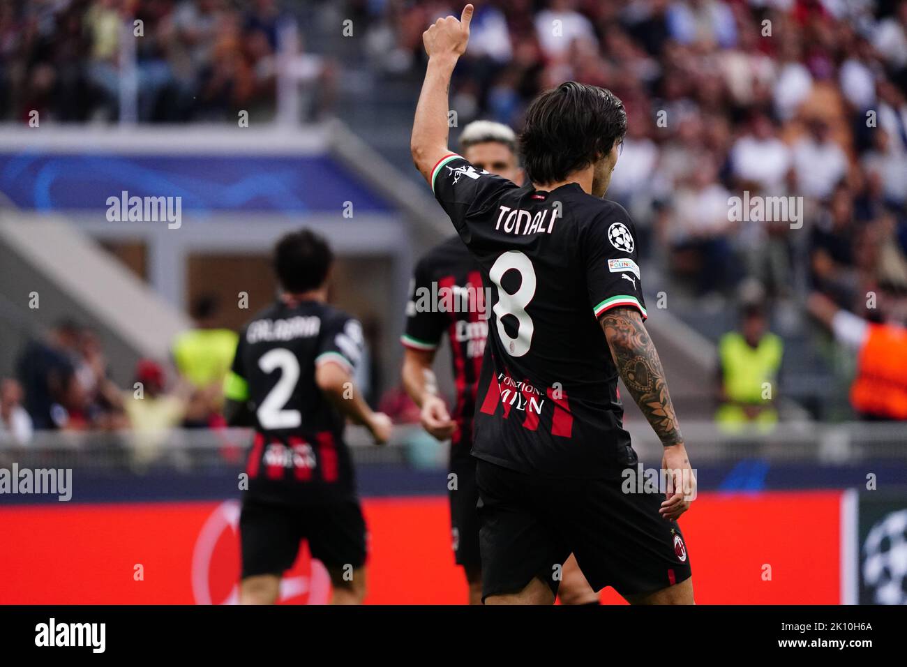 Milan, Italy. 14th Sep, 2022. San Siro stadium, Milan, Italy, September ...