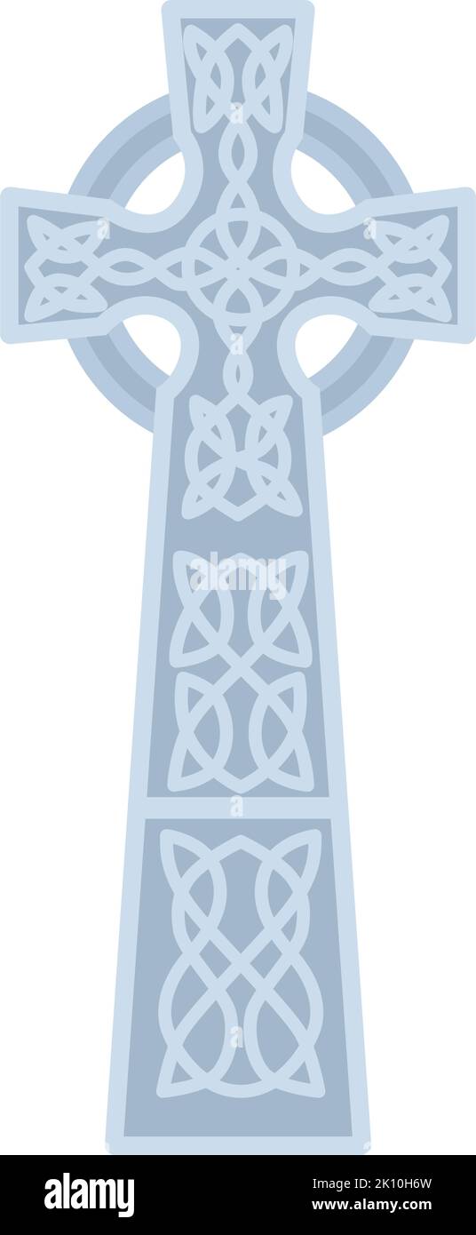 Isolated grey irish patrick cross icon Vector Stock Vector Image & Art ...