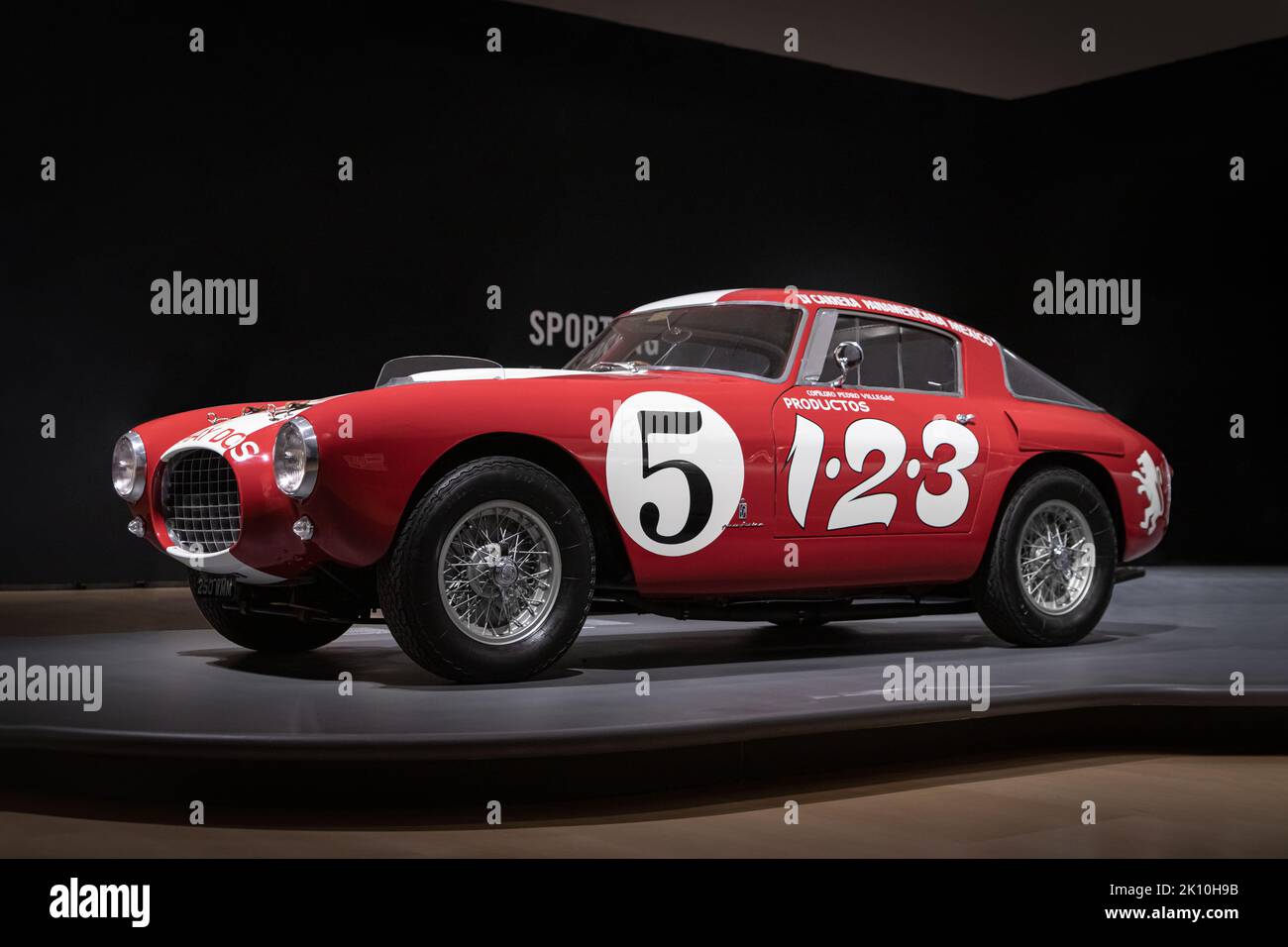 BILBAO, SPAIN-SEPTEMBER 10, 2022: 1953 Ferrari 250 MM Berlinetta ...