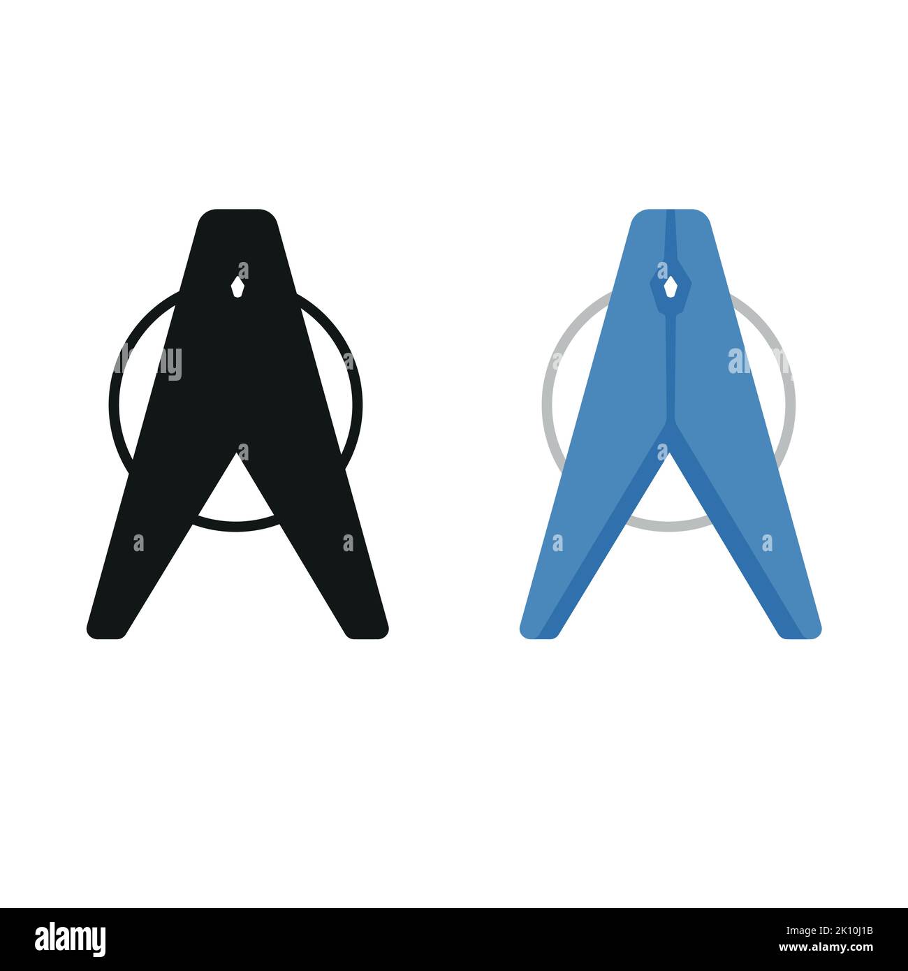 Colorful Pegs Set Vector Illustration Isolated on White Background eps ...