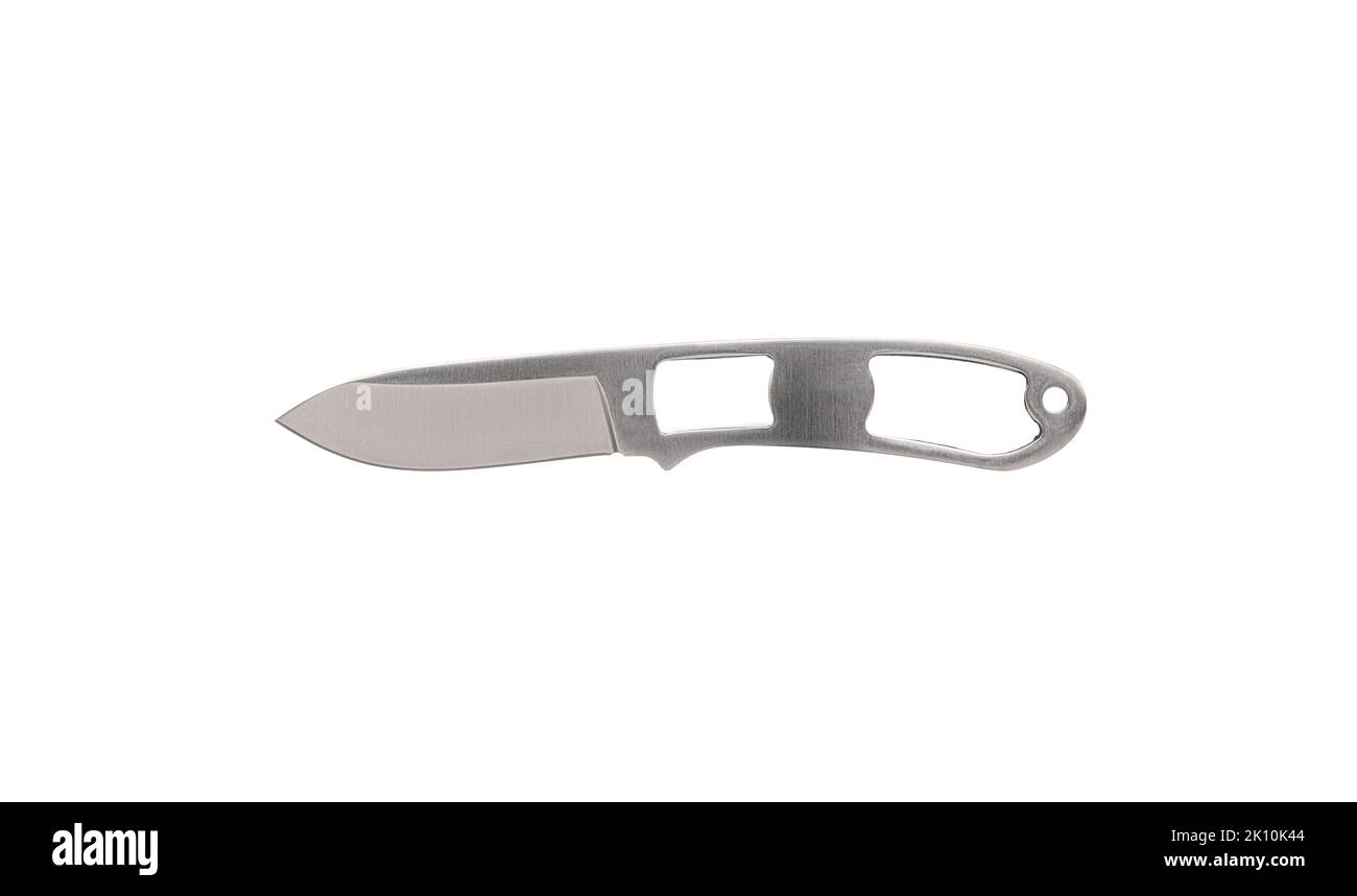 Throwing knife silver. Weapon of a ninja or assassin. Isolate on a ...