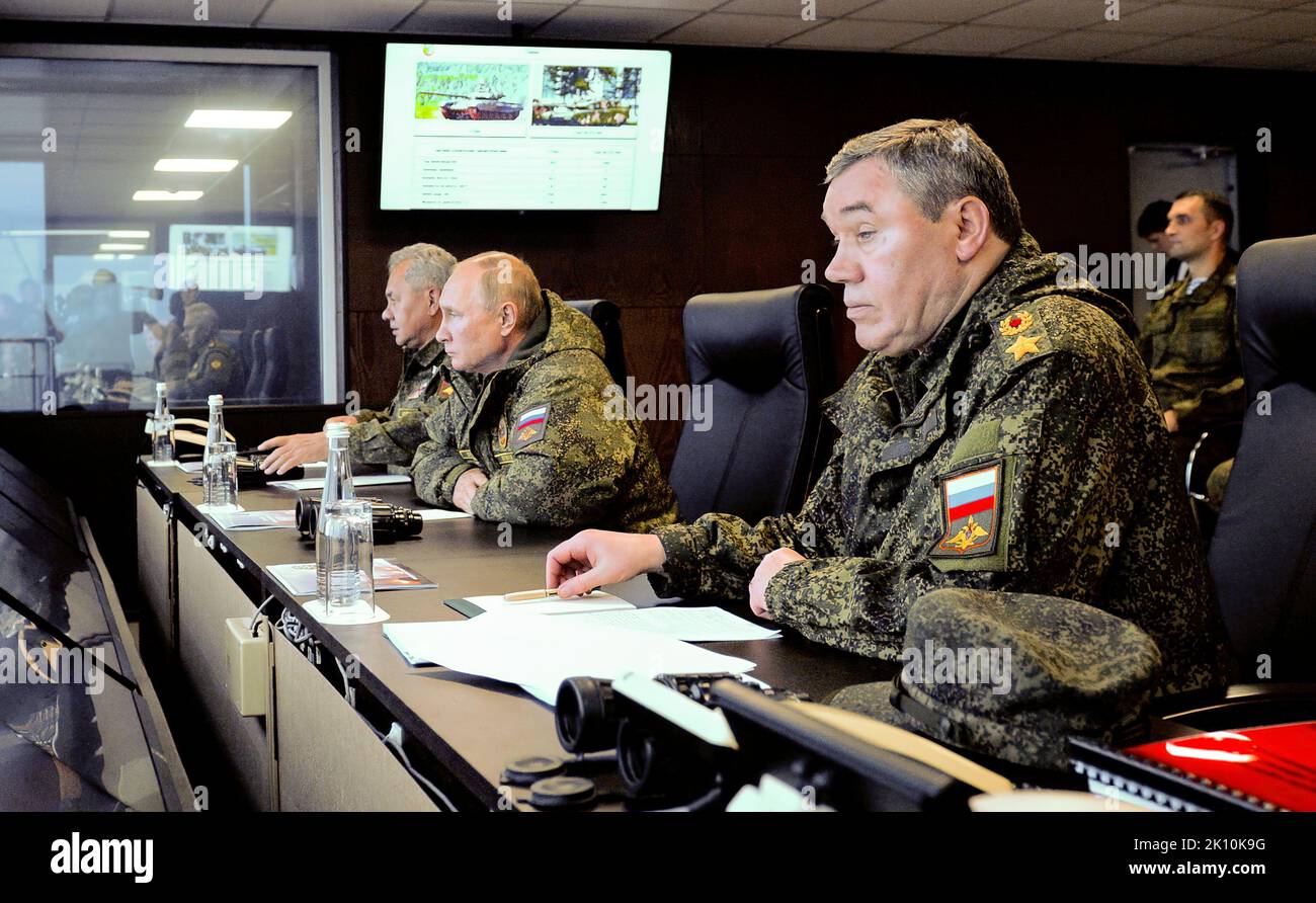 Vladimir Putin - Vostok 2022 Command Post Exercise - Vladimir Putin, together with Defence ...