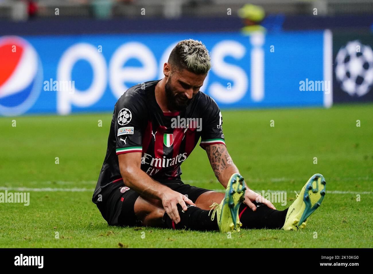 Milan, Italy. 14th Sep, 2022. Olivier Giroud (AC Milan) during AC Milan vs Dinamo Zagreb, UEFA ...