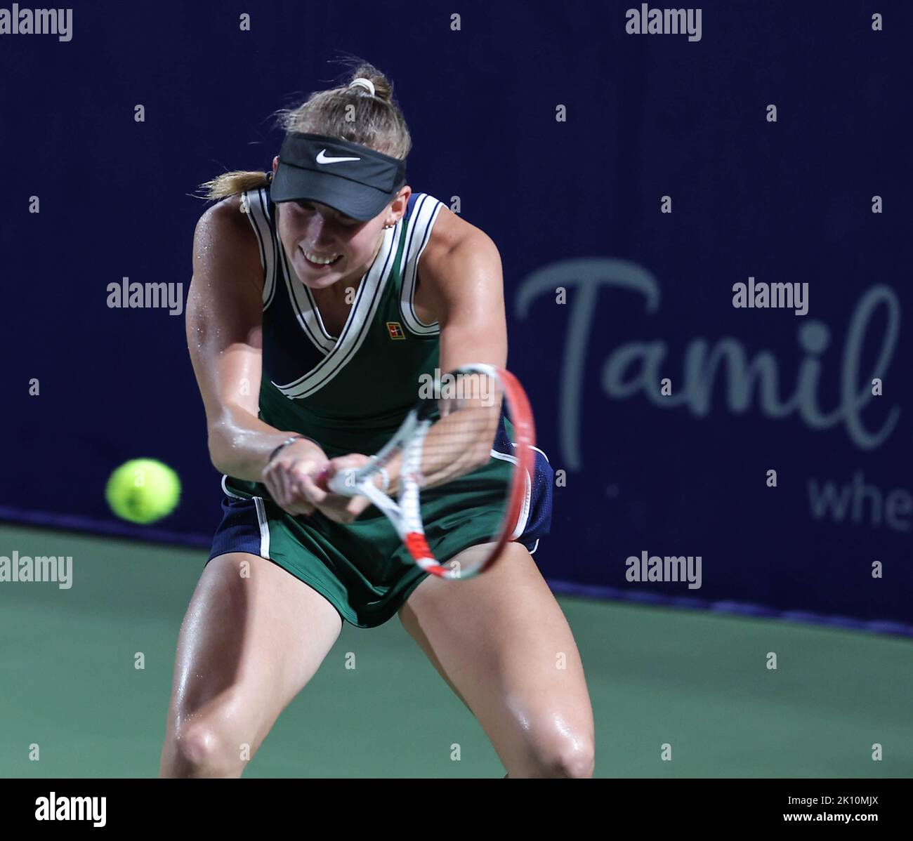 New Delhi, New Delhi, India. 14th Sep, 2022. Varvana GRACHEVA in action during the round of 32 ...