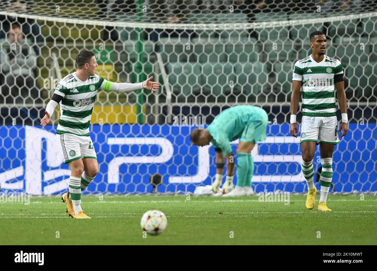 Celtic's Callum McGregor (left) and Moritz Jenz appear dejected after ...