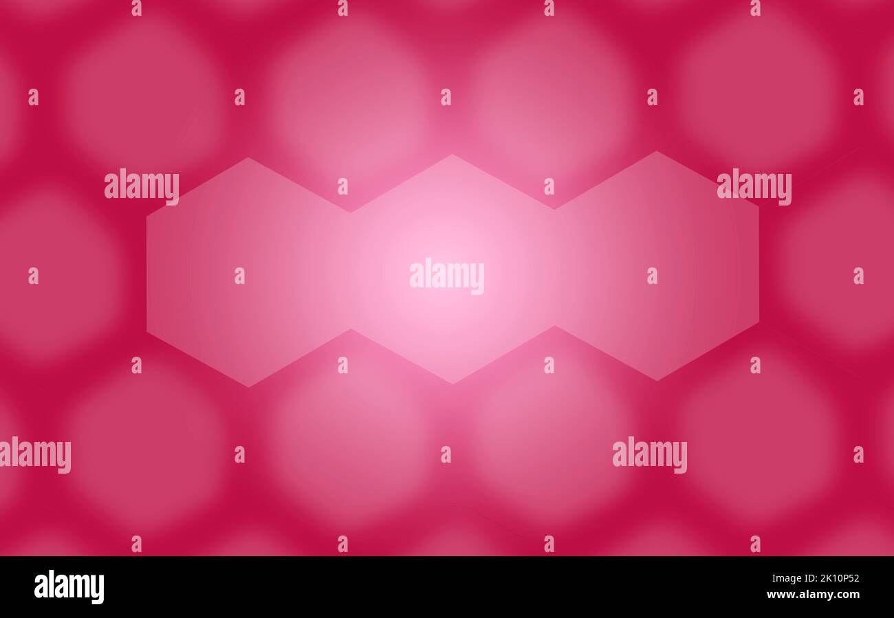 Illustration of Gradient French Rose Pink 3D Hexagon Shape Pattern for ...