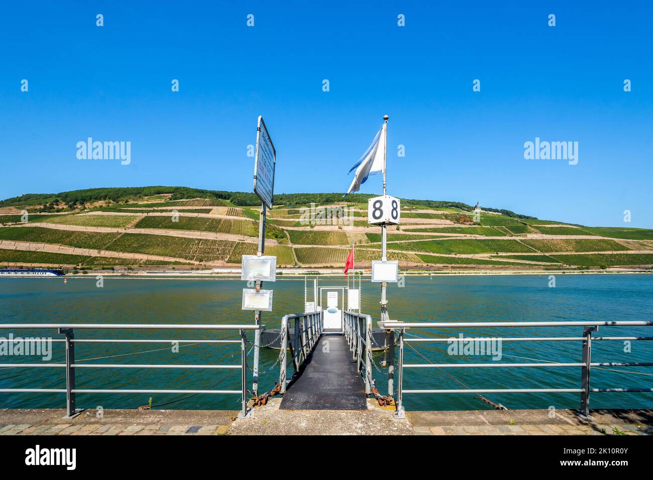 Rhine Promenade, BIngen am Rhein, Germany Stock Photo - Alamy