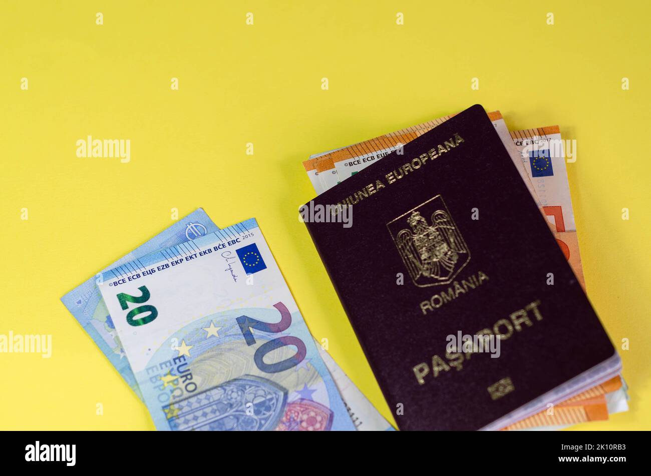 Travel around the world, Passport and Money Stock Photo - Alamy