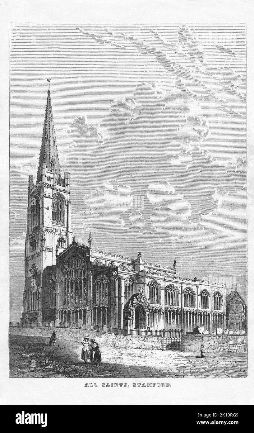 All Saints' Church, Stamford (Lincolnshire, UK) Victorian Bookplate ...