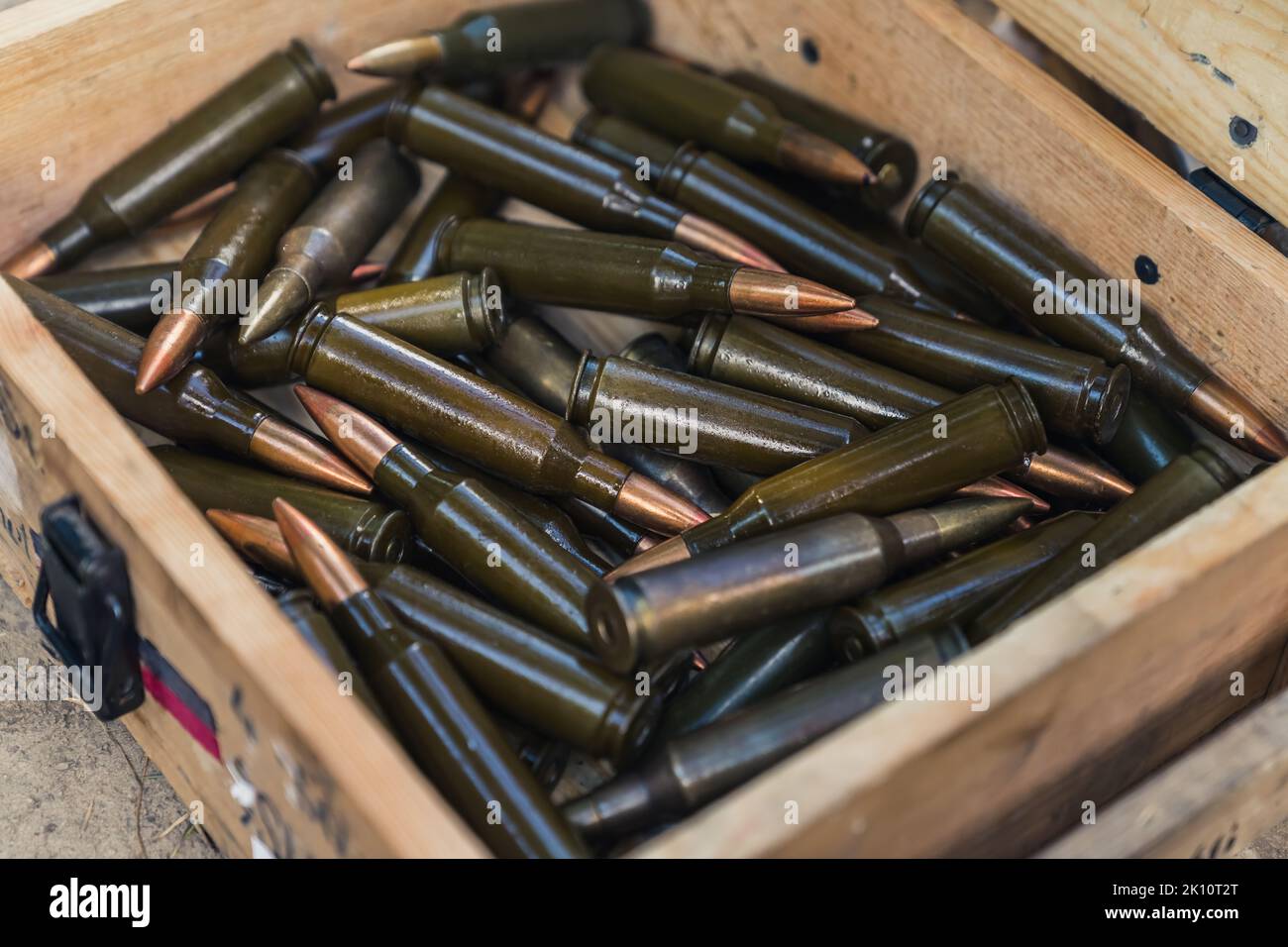 Wooden ammo box hi-res stock photography and images - Alamy