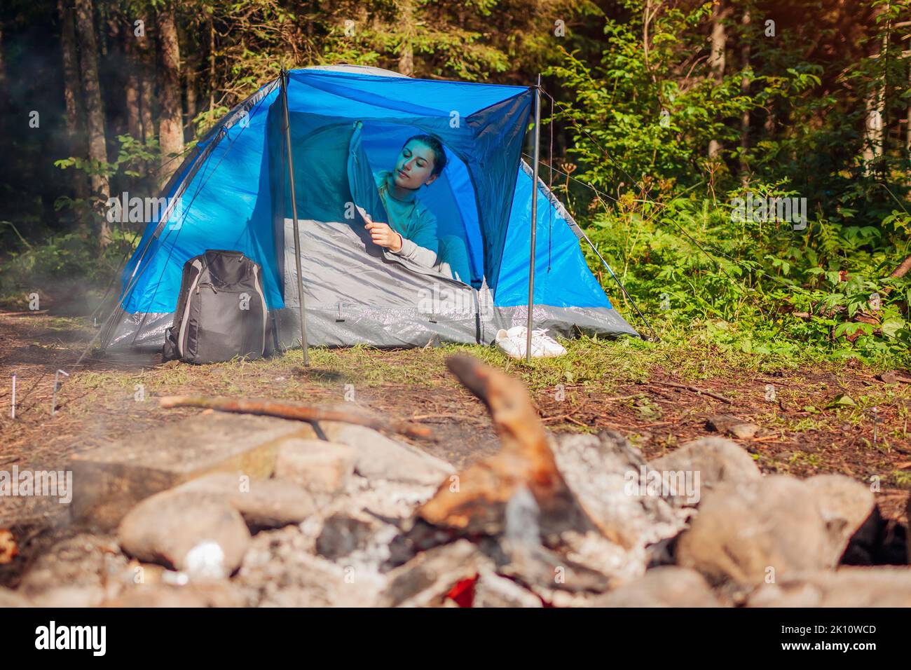 Waking up in nature hi-res stock photography and images - Alamy