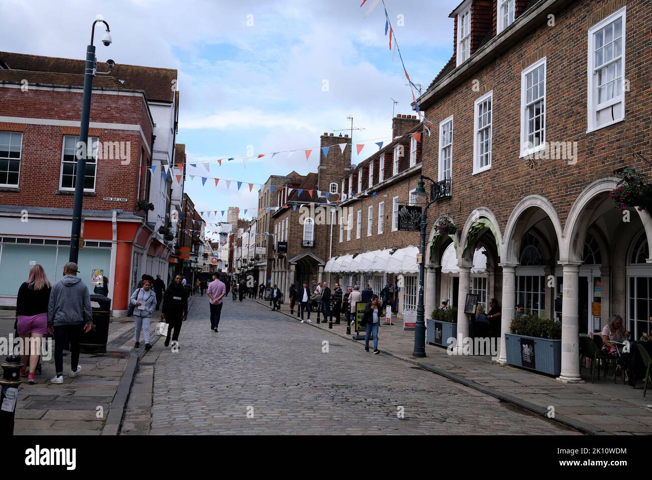 burgate street in the city of canterbury,kent,uk september 2022 Stock ...