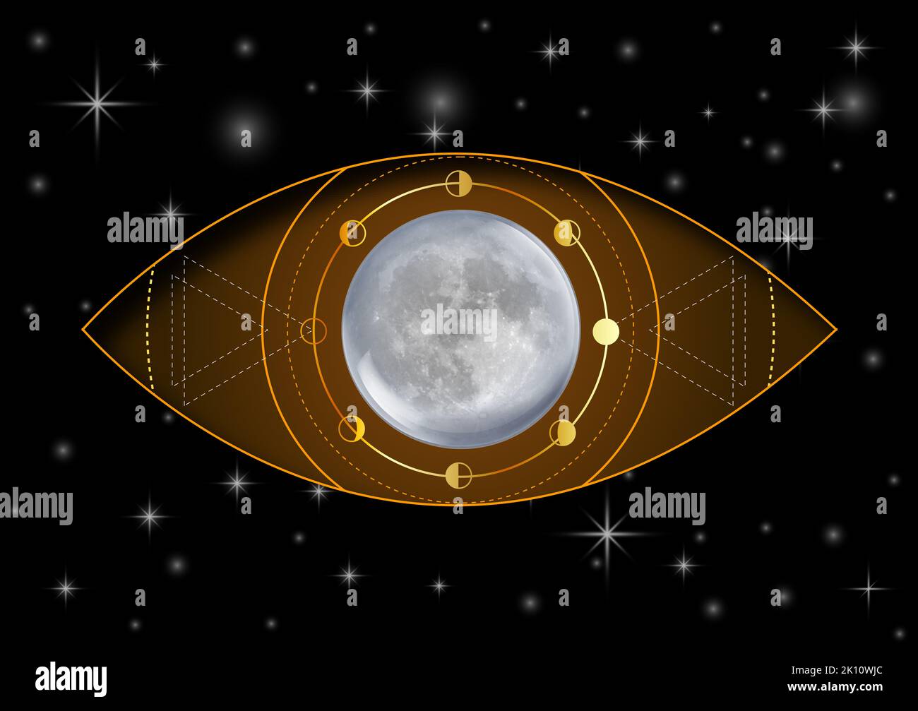 Woman waxing moon hi-res stock photography and images - Alamy