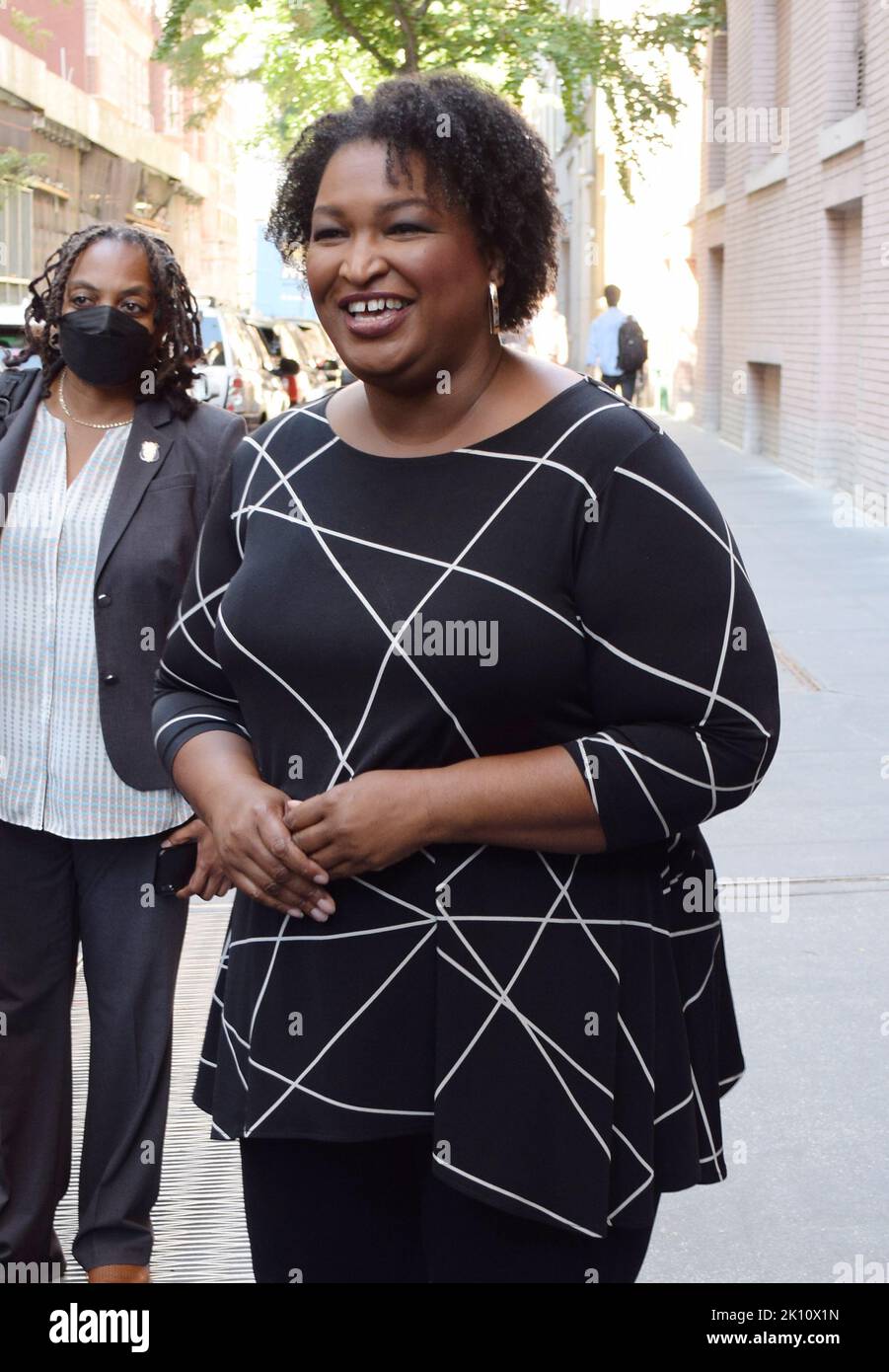 New York, NY, USA. 14th Sep, 2022. Stacey Abrams seen exiting The View ...