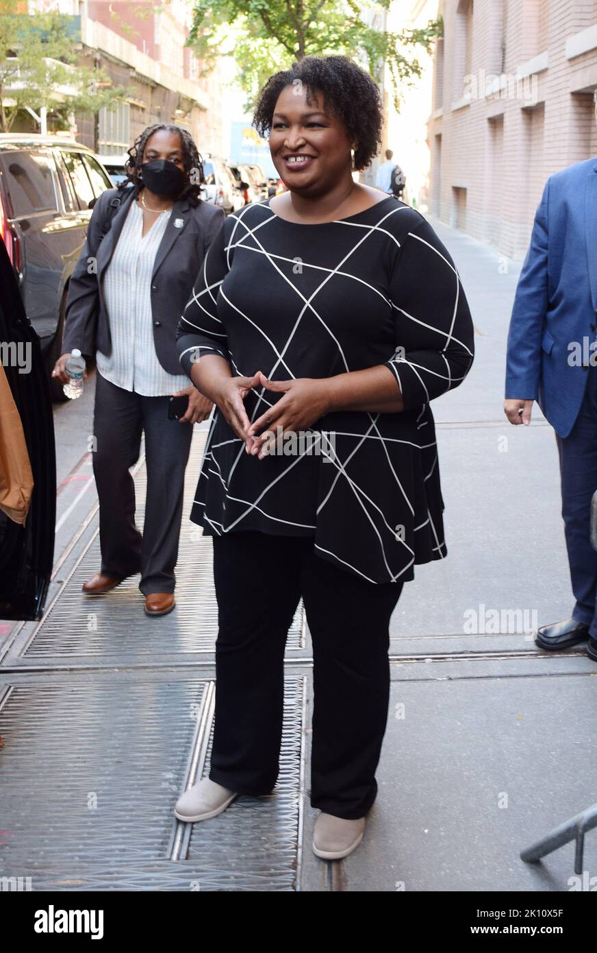 New York, NY, USA. 14th Sep, 2022. Stacey Abrams seen exiting The View ...