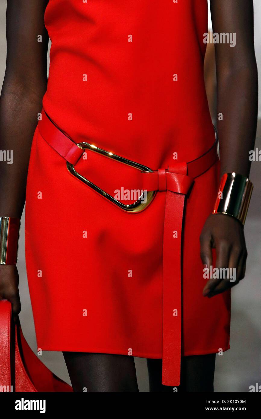 A model walks on the runway at the Michael Kors fashion show during the ...