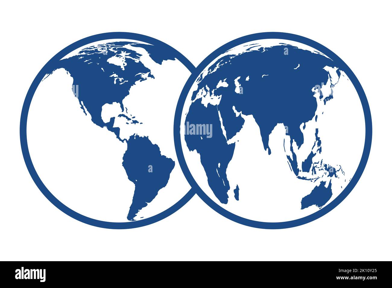 Abstract hemisphere illustration of the globe. Elements of this image ...
