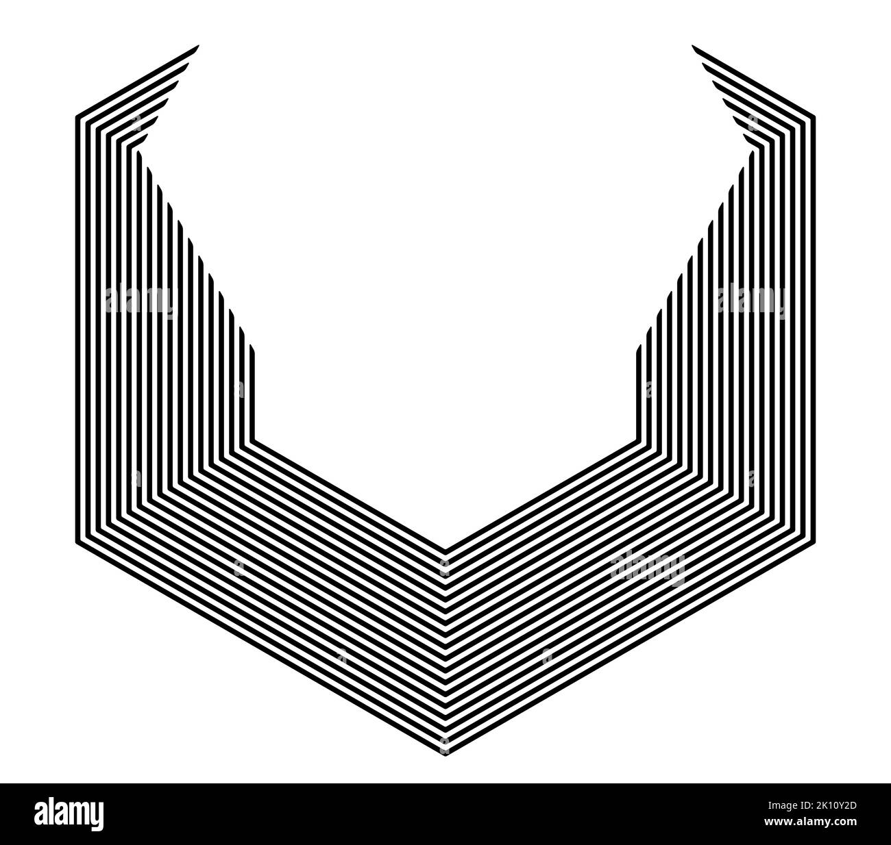 Illustration of abstract hexagon shape Stock Vector Image & Art - Alamy