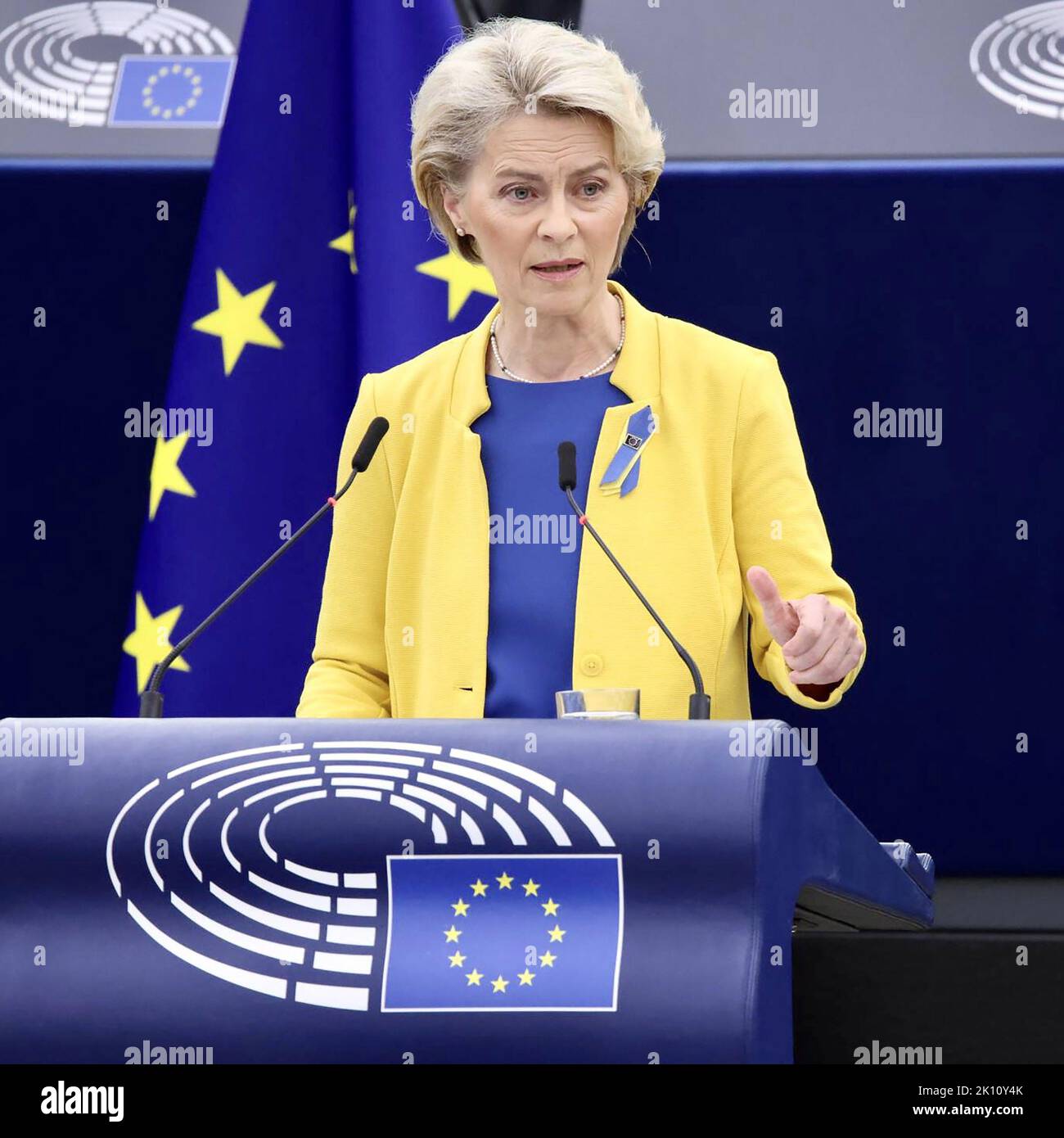 Commission President Ursula von der Leyen delivers a State of the Union ...