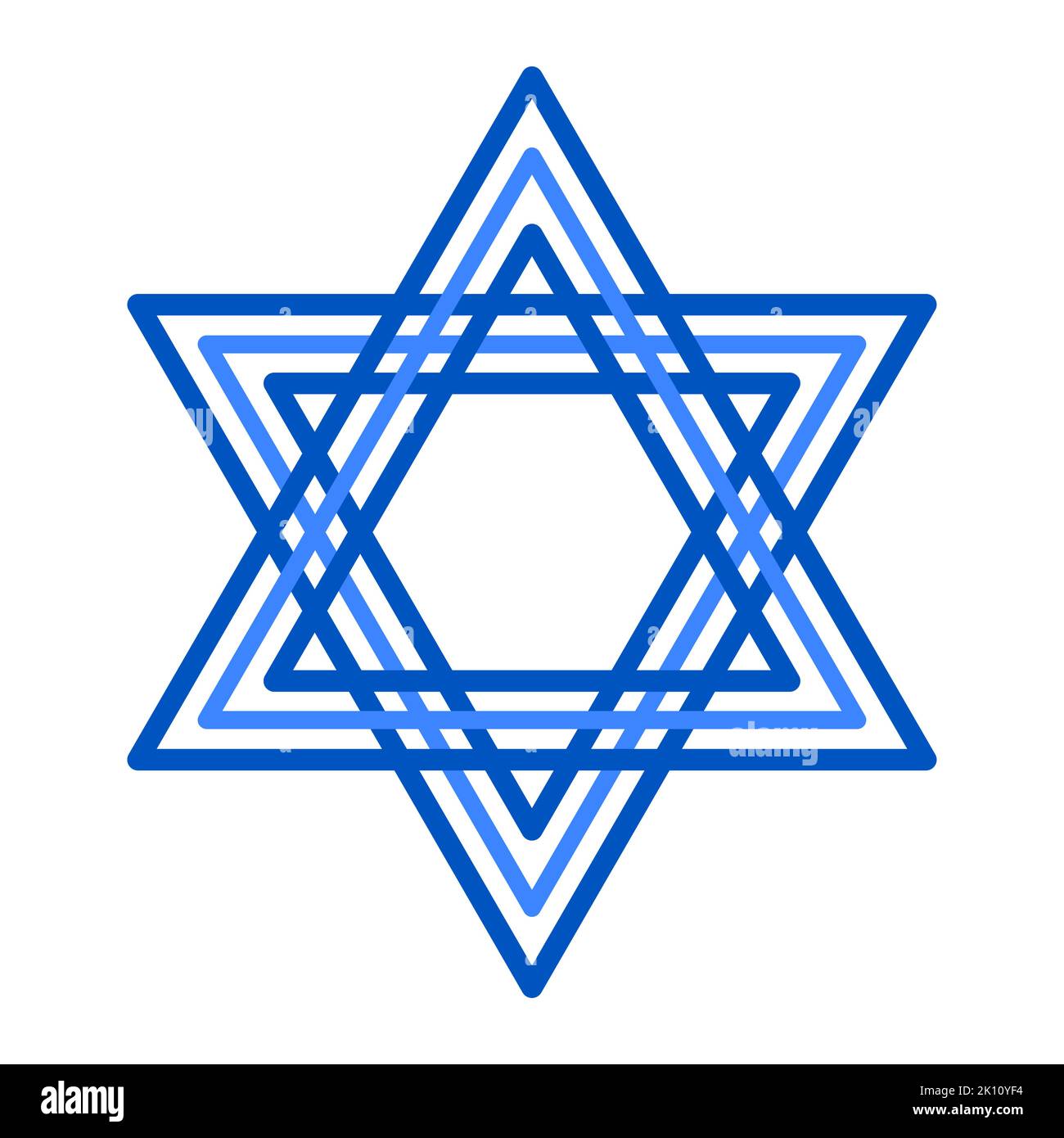 Star of David symbol contour illustration Stock Vector Image & Art - Alamy
