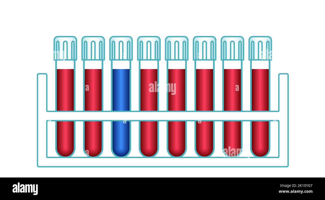 Illustration of a row of laboratory test tubes Stock Vector Image & Art ...