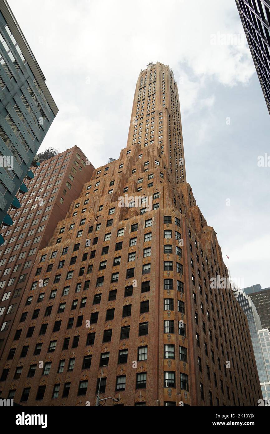 The General Electric Building new york city skyscraper Stock Photo - Alamy