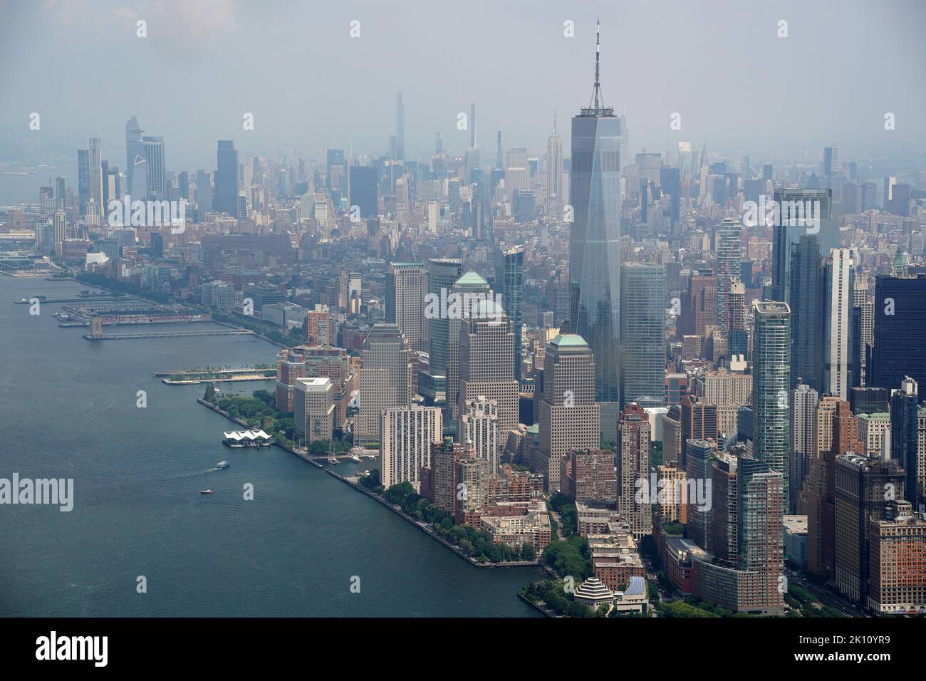 new york city manhattan helicopter tour aerial cityscape panorama ...