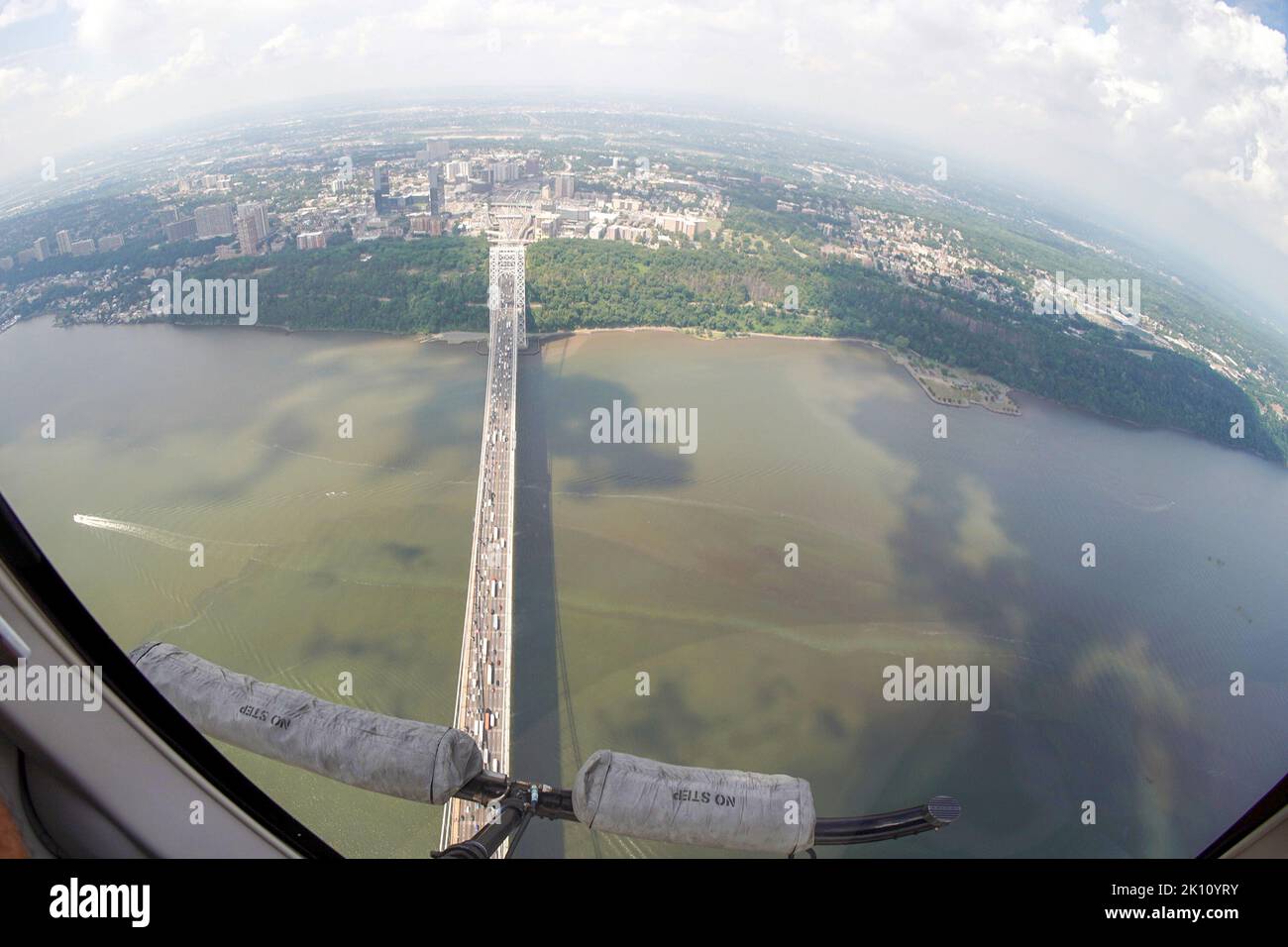 new york city manhattan helicopter tour aerial cityscape panorama Stock ...