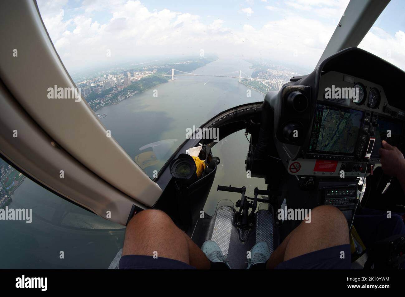 new york city manhattan helicopter tour aerial cityscape panorama Stock ...