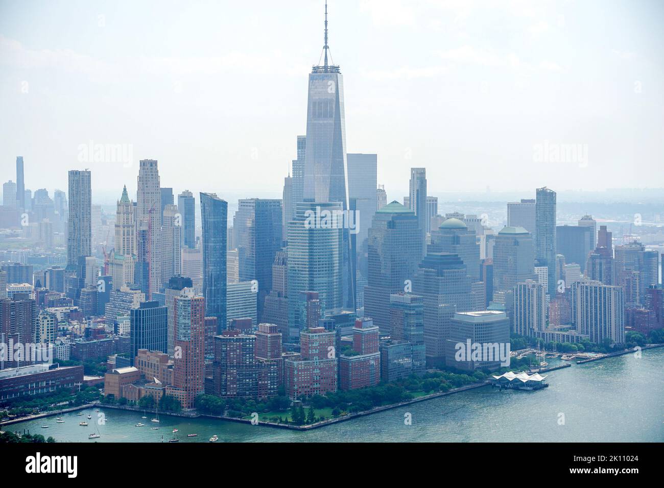 new york city manhattan helicopter tour aerial cityscape panorama ...