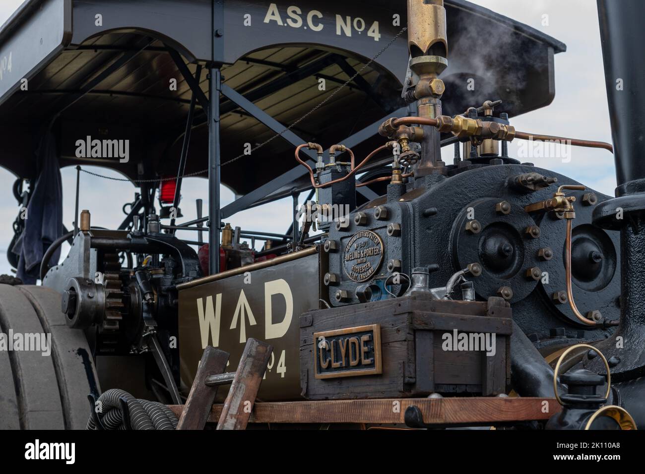 West Bay.Dorset.United Kingdom.June 12th 2022.A restored Aveling and ...