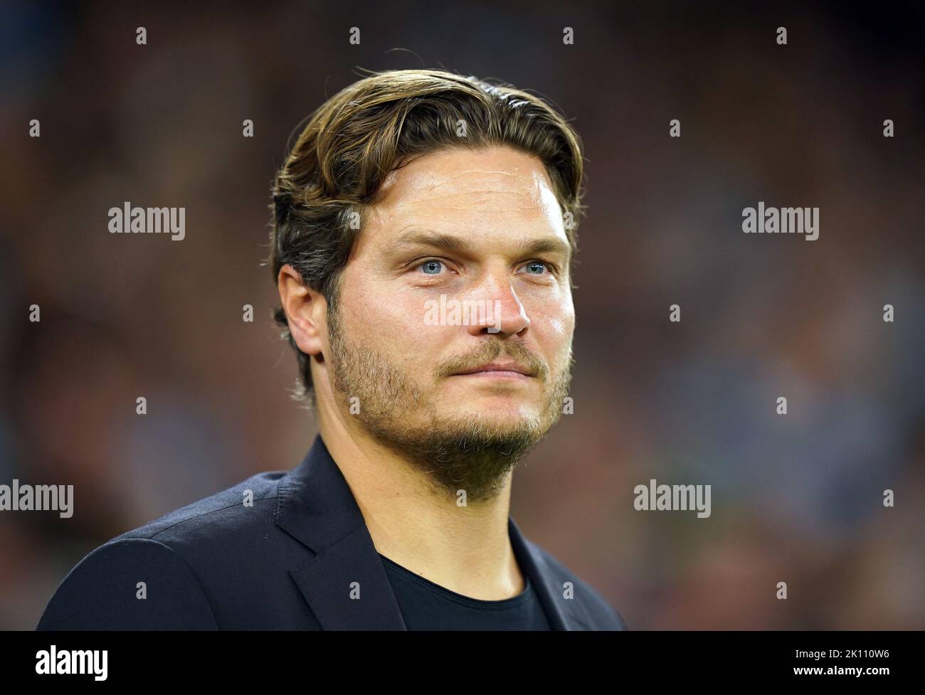 Borussia Dortmund manager Edin Terzic before the UEFA Champions League ...