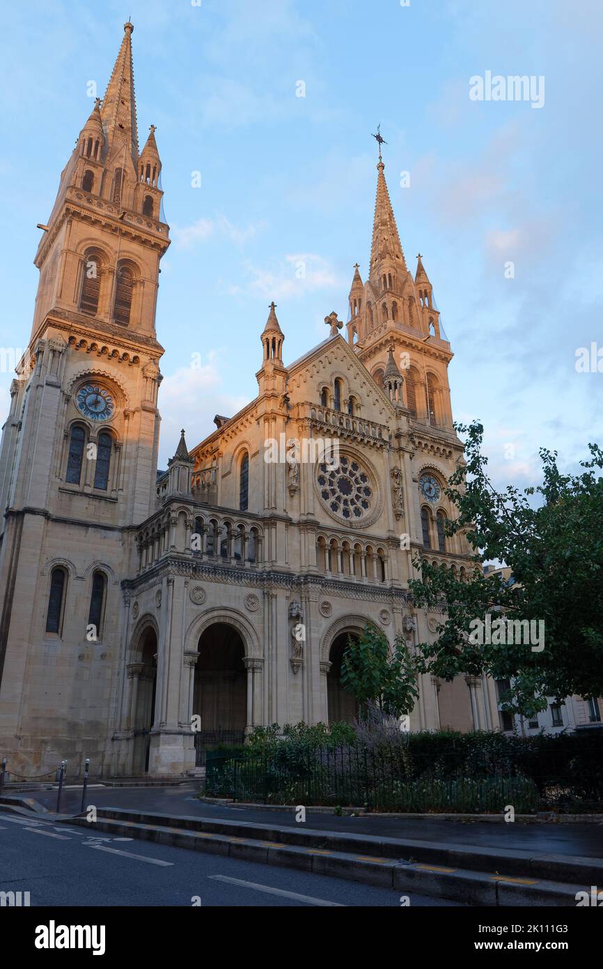 Beautiful Saint-Ambroise church located in French capital Paris. It was built in the eclectic ...