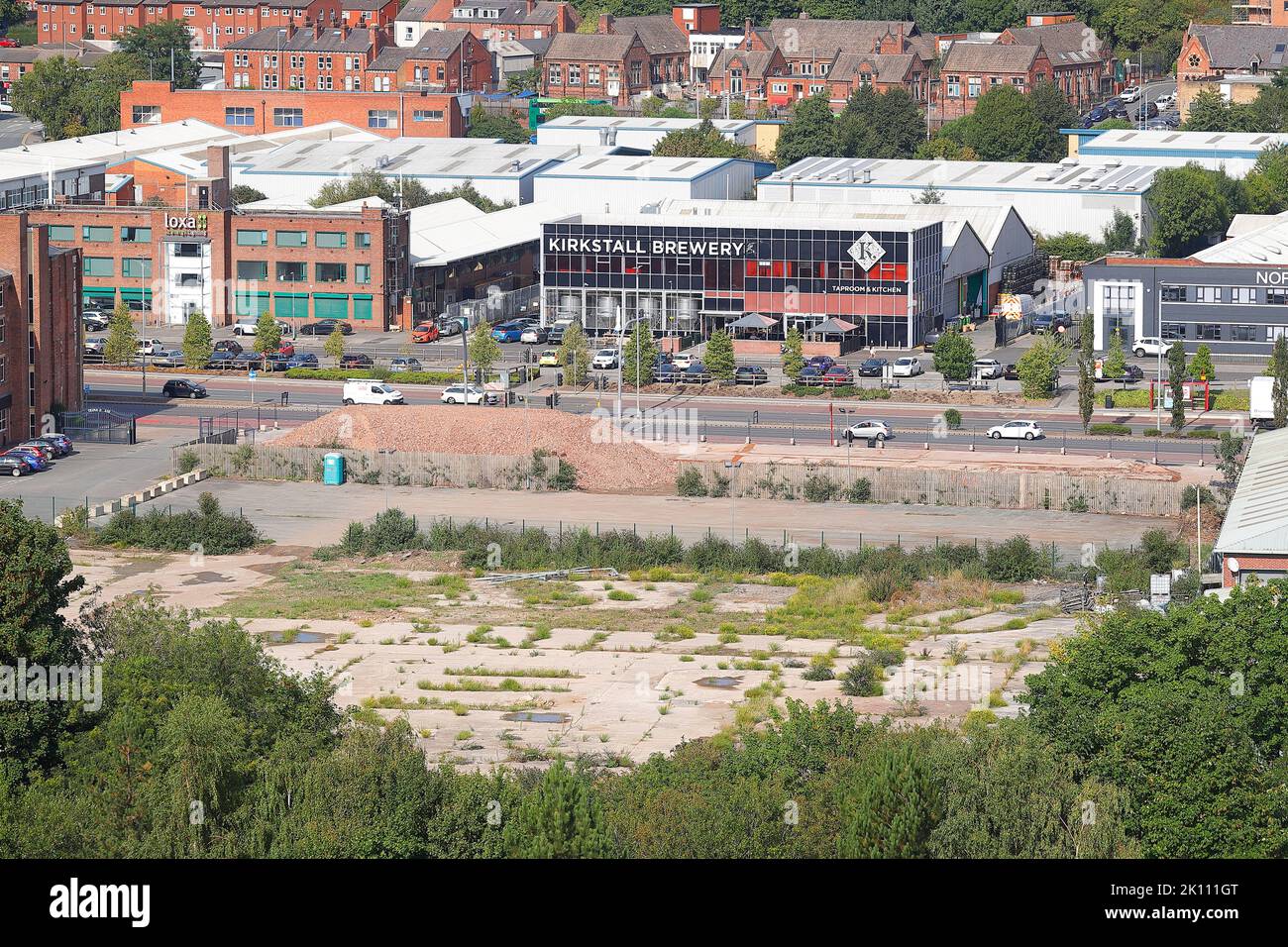 A derelict plot of land on Kirkstall Road in Leeds, waiting for ...