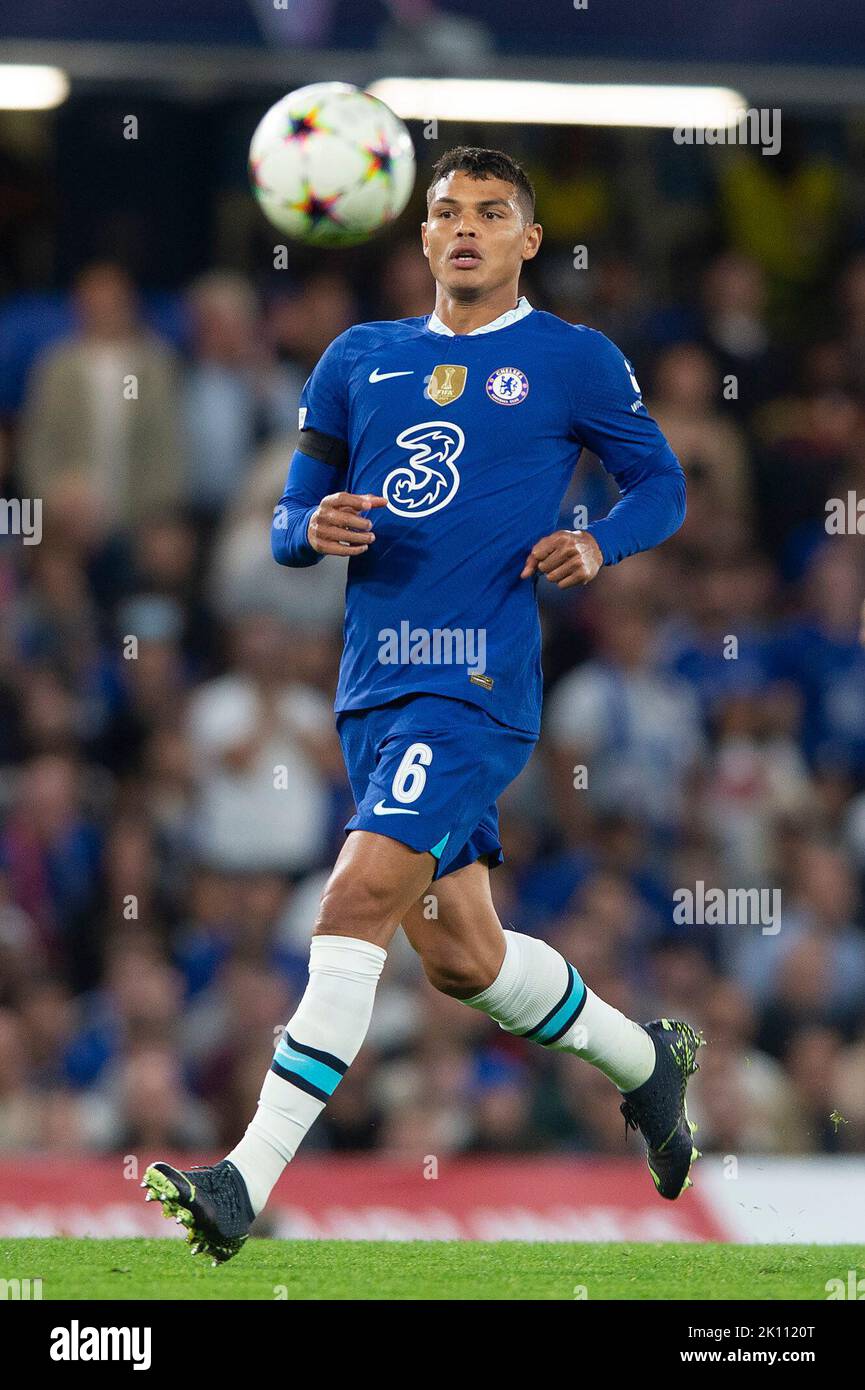 London, UK. 14th Sep, 2022. Thiago Silva of Chelsea during the UEFA Champions League group stage ...