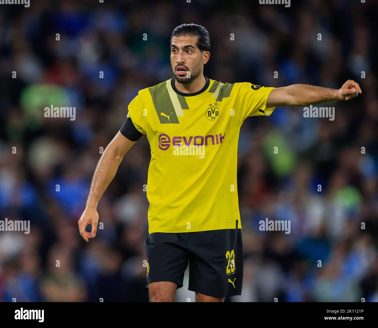 Manchester, UK. 14th Sep, 2022. Emre Can #23 of Borussia Dortmund ...